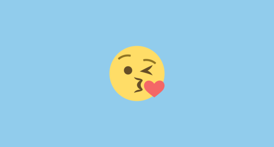 😘 Faccina Che Manda Un Bacio Emoji on JoyPixels 2.0