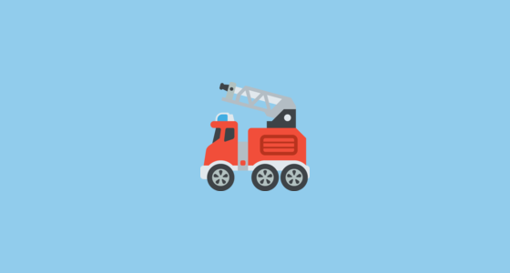 🚒 소방차 Emoji on JoyPixels 2.0