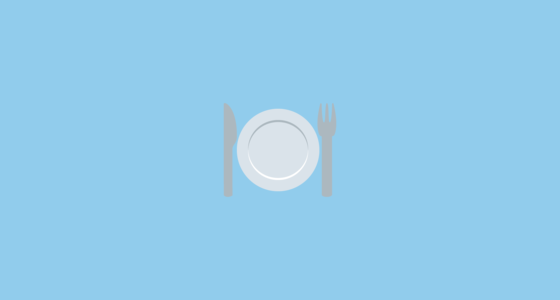 🍽️ Fourchette Et Couteau Avec Assiette Emoji on JoyPixels 2.0