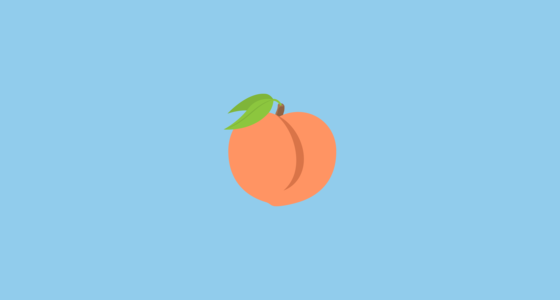 🍑 Perzik Emoji on JoyPixels 2.0