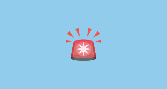 🚨 Police Car Light Emoji on JoyPixels 2.0