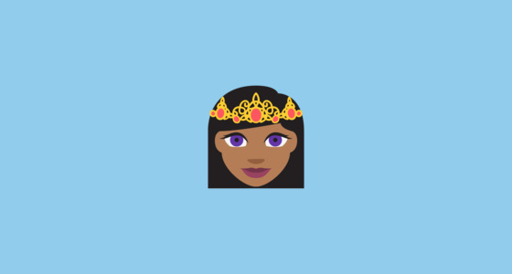 👸🏾 Princesa: Pele Morena Escura Emoji on JoyPixels 2.0