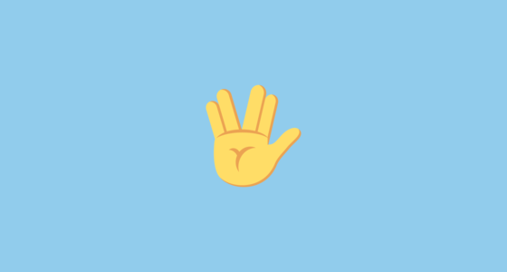 🖖 Vulcan Salute Emoji on JoyPixels 2.0