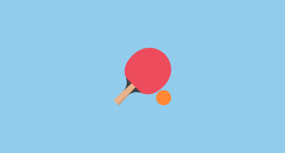 🏓 Tischtennis Emoji on JoyPixels 2.0