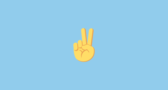️ Mano Con Señal De Victoria Emoji on JoyPixels 2.0