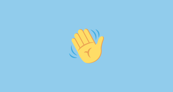 👋 Winkende Hand Emoji on JoyPixels 2.0