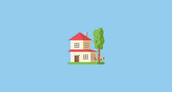 🏡 Hus Med Have Emoji on JoyPixels 2.1