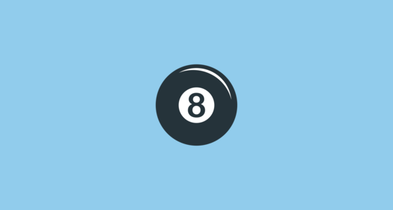 🎱 Boule De Billard Emoji on JoyPixels 1.0