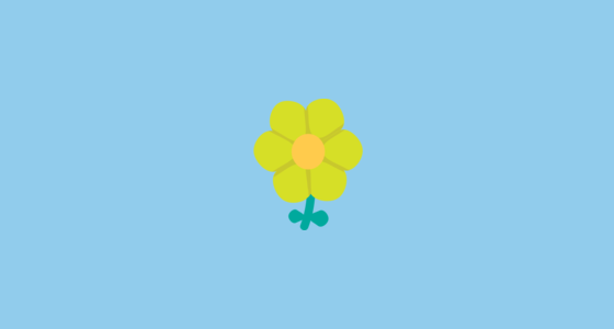 🌼 Blomst Emoji on JoyPixels 1.0