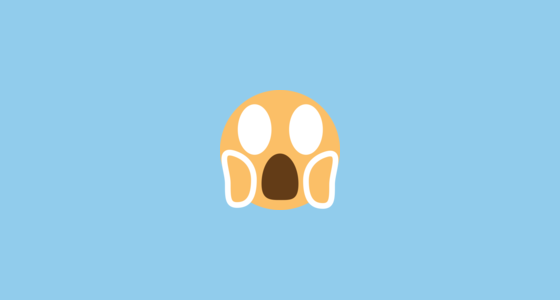 😱 Visage Qui Hurle De Peur Emoji on JoyPixels 1.0