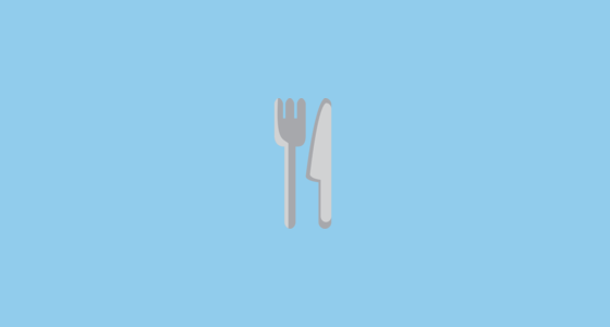 🍴 Garfo E Faca Emoji on JoyPixels 1.0