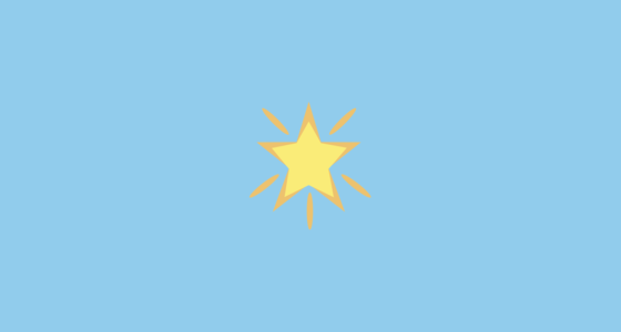🌟 Estrela Brilhante Emoji on JoyPixels 1.0