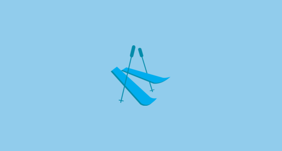 🎿 Ski Emoji on JoyPixels 1.0