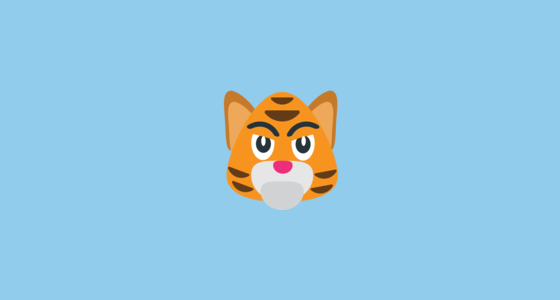 🐯 Tiger Face Emoji on JoyPixels 1.0