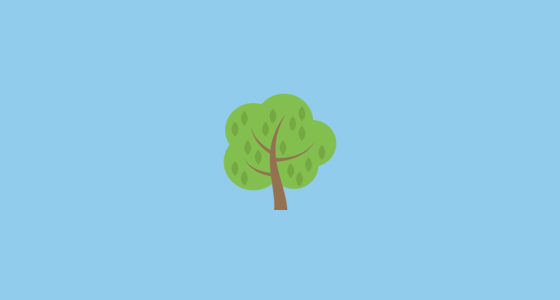 🌳 Deciduous Tree Emoji on JoyPixels 2.2