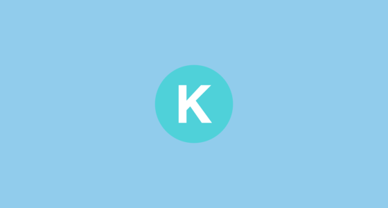 Regional Indicator Symbol Letter K Emoji on JoyPixels 2.2