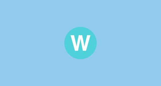 Regional Indicator Symbol Letter W Emoji on JoyPixels 2.2