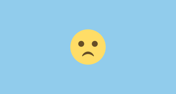 🙁 Rosto Meio Triste Emoji on JoyPixels 2.2