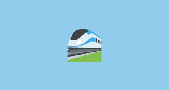 🚄 High-Speed Train Emoji on JoyPixels 2.2.4
