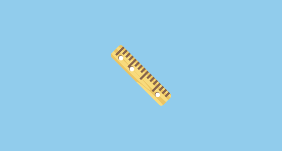 📏 Straight Ruler Emoji on JoyPixels 2.2.4