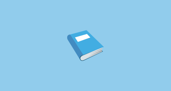 📘 Blue Book Emoji on JoyPixels 2.2.5