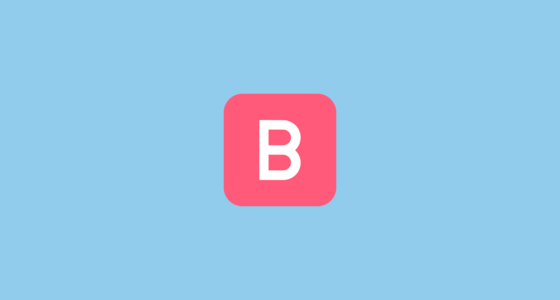 🅱️ B Button (Blood Type) Emoji on JoyPixels 2.2.5