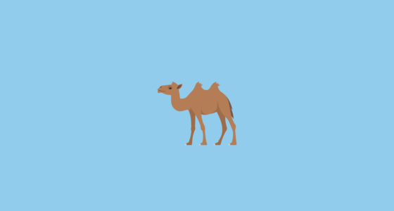 🐫 Two-Hump Camel Emoji on JoyPixels 3.0