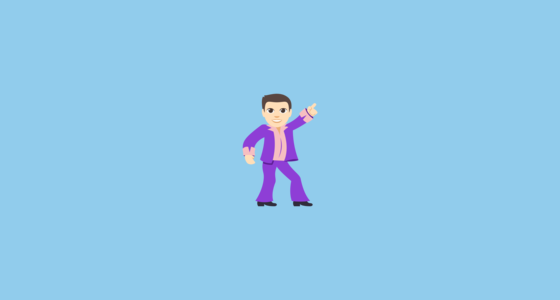 🕺🏻 Man Dancing: Light Skin Tone Emoji on JoyPixels 3.0