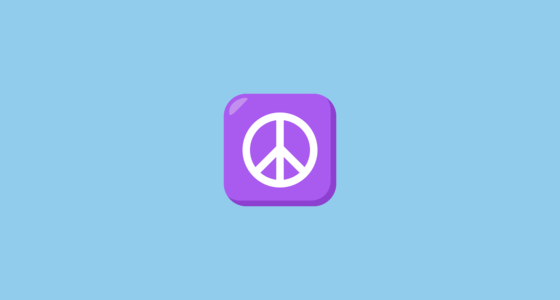 ☮️ Peace Symbol Emoji on JoyPixels 3.0