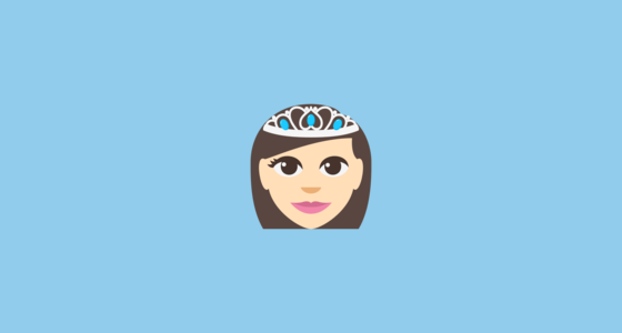 👸🏻 Princesa: Pele Clara Emoji on JoyPixels 3.0