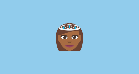 👸🏾 Princesa: Pele Morena Escura Emoji on JoyPixels 3.0