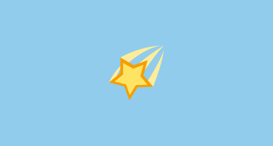 🌠 Shooting Star Emoji on JoyPixels 3.0