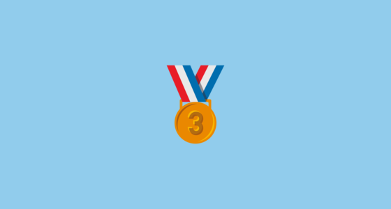 🥉 3rd Place Medal Emoji on JoyPixels 3.0