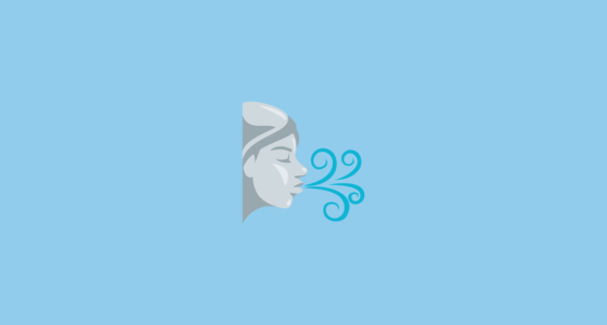 🌬️ Wind Face Emoji on JoyPixels 3.0