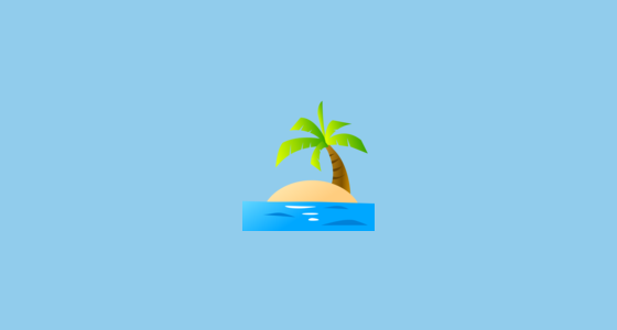 🏝️ Einsame Insel Emoji on emojidex 1.0.33
