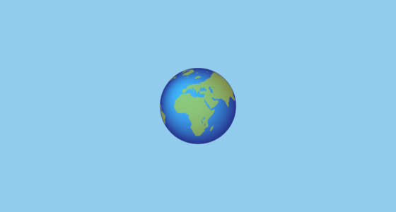 🌍 Globe Showing Europe-Africa Emoji on emojidex 1.0.33