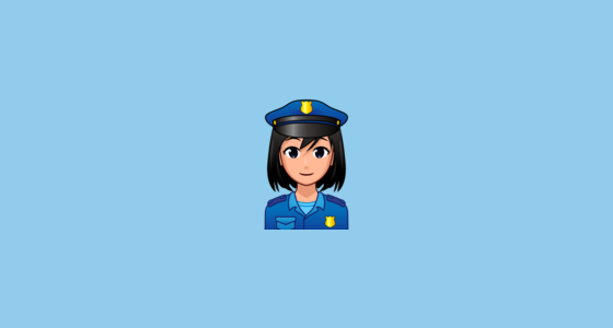 👮🏼‍♀️ Woman Police Officer: Medium-Light Skin Tone Emoji on emojidex 1.0.33
