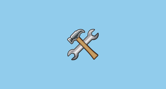 🛠️ Hammer and Wrench Emoji on emojidex 1.0.33