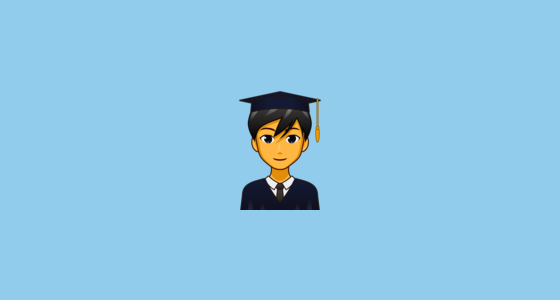 👨‍🎓 Estudante Emoji on emojidex 1.0.33