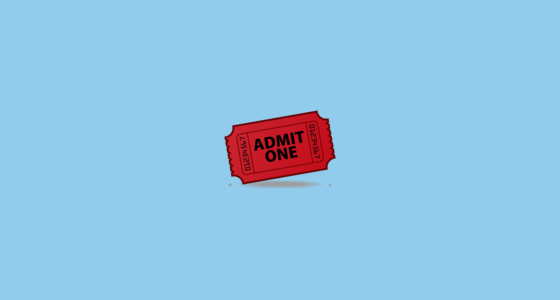 🎟️ Admission Tickets Emoji on emojidex 1.0.34