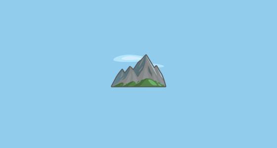 ⛰️ 山 Emoji on emojidex 1.0.34
