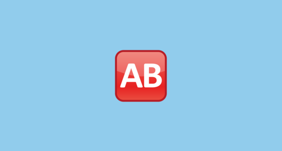 🆎 AB Button (Blood Type) Emoji on emojidex 1.0.34