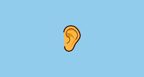 👂 Oreja Emoji on emojidex 1.0.14