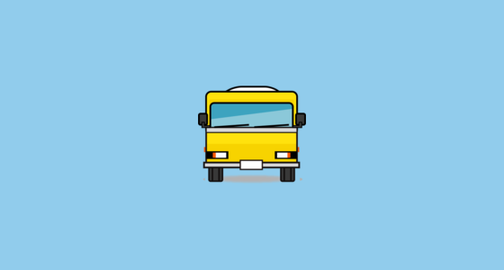 🚍 Bus De Face Emoji on emojidex 1.0.14