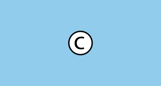 ©️ Símbolo De Copyright Emoji on emojidex 1.0.19