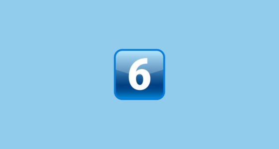 6️⃣ Keycap Digit Six Emoji on emojidex 1.0.19