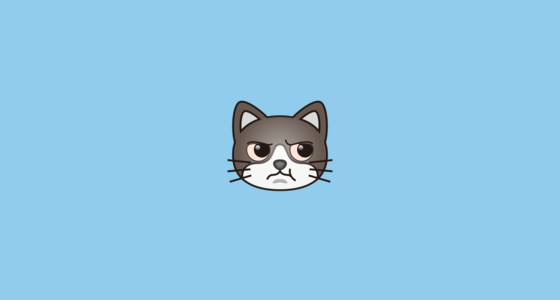 😾 Pouting Cat Emoji on emojidex 1.0.19