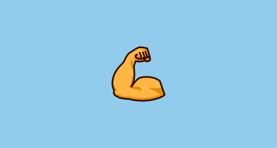 💪 Spierballen Emoji on emojidex 1.0.22