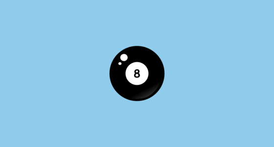 🎱 Pool 8 Ball Emoji on emojidex 1.0.24