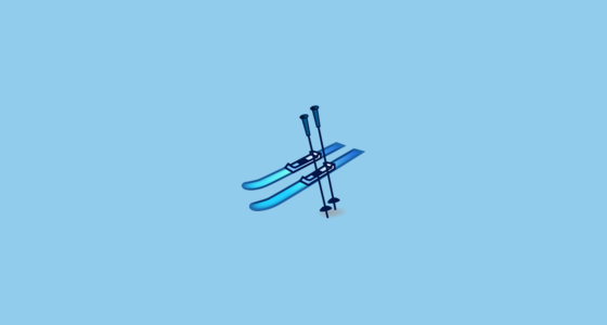 🎿 Skis Emoji on emojidex 1.0.24